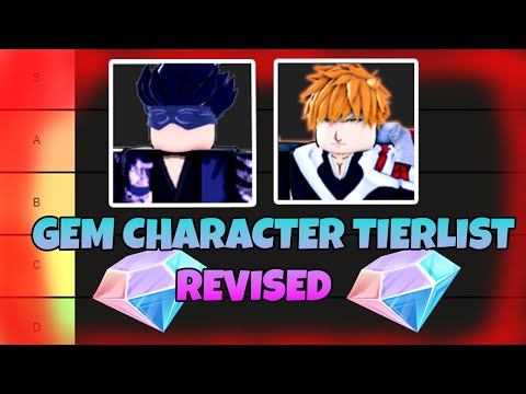 Anime Dimensions Gem Character Tier list REVISED