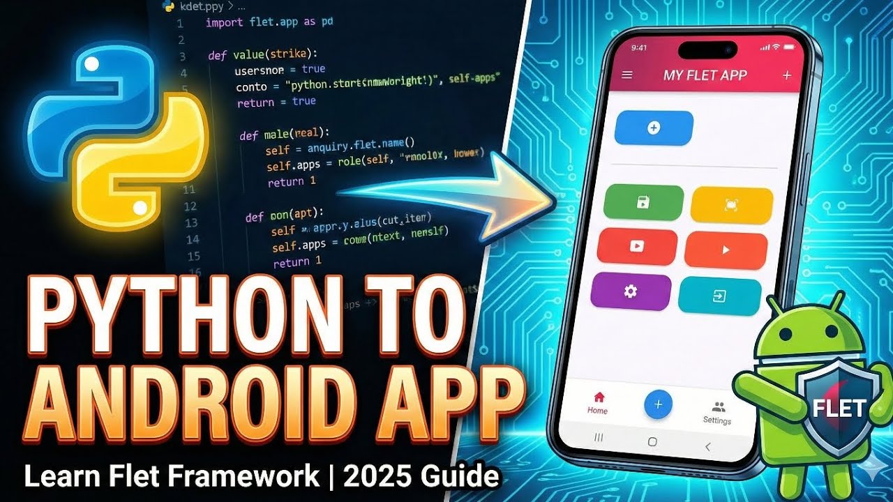 Build Android Apps with Python in 10 Minutes! (Flet Framework)