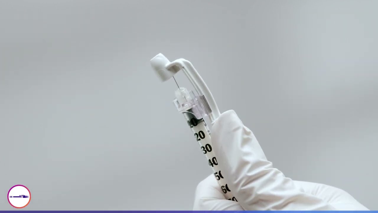 How to use the BD SafetyGlide™ insulin syringe with an 8mm needle for diabetes management