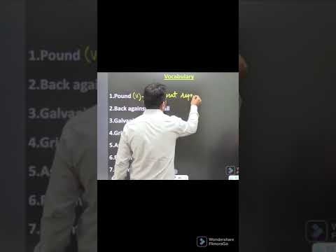 Vocabulary।। Pound । Ashishh SiR #vocabulary #english