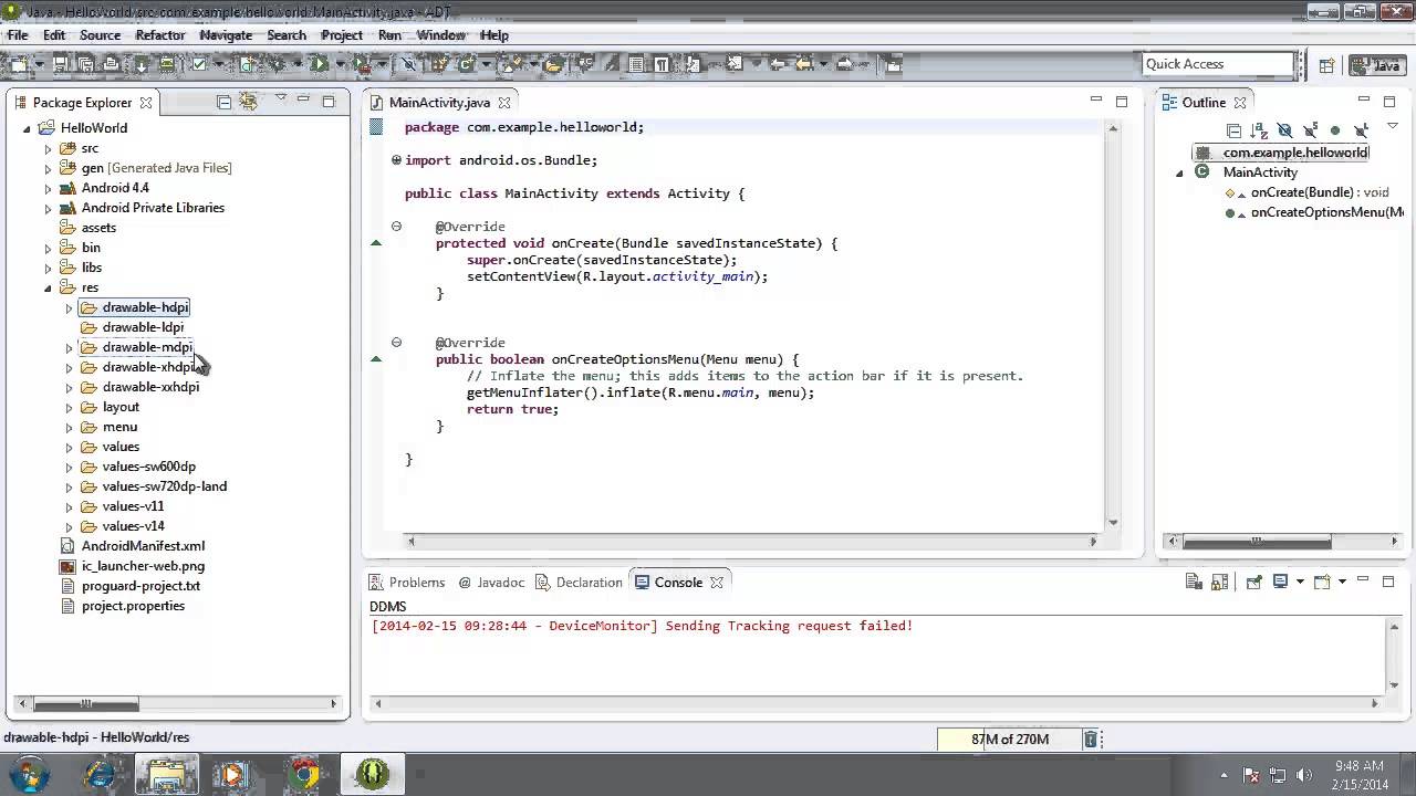Android: A Quick Look at Package Explorer