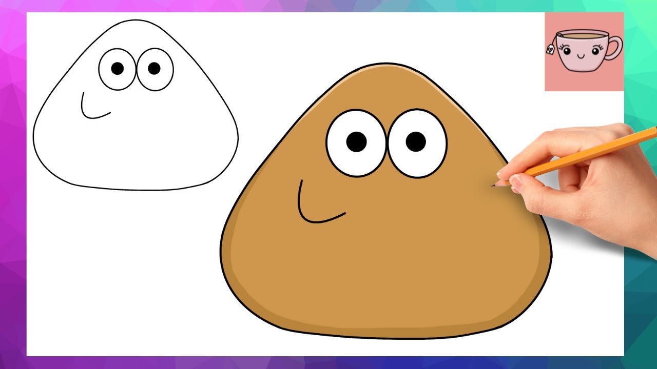 How To Draw Pou | Easy Drawing Tutorial