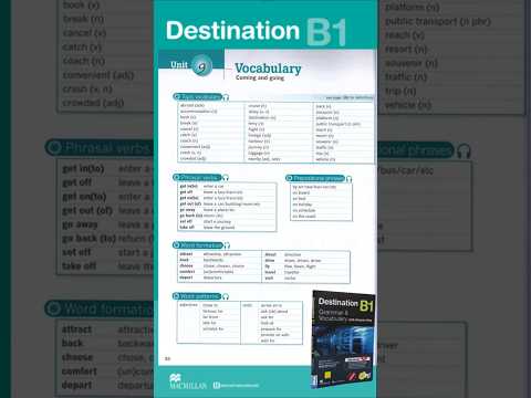 ๐ Unit 9: Destination B1 โ Vocabulary : Perfect for PET, B1 exams & daily English! โ