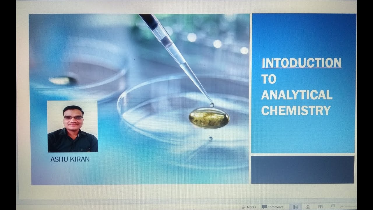 INTRODUCTION TO ANALYTICAL CHEMISTRY LECTURE-1