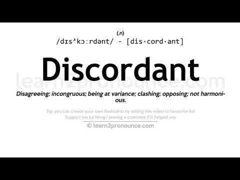 Pronunciation of Discordant | Definition of Discordant