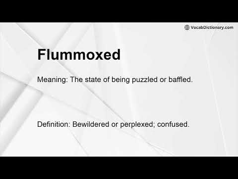 Flummoxed Meaning
