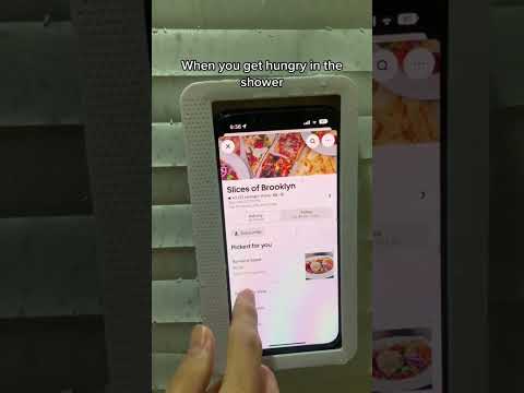 Order food from the shower