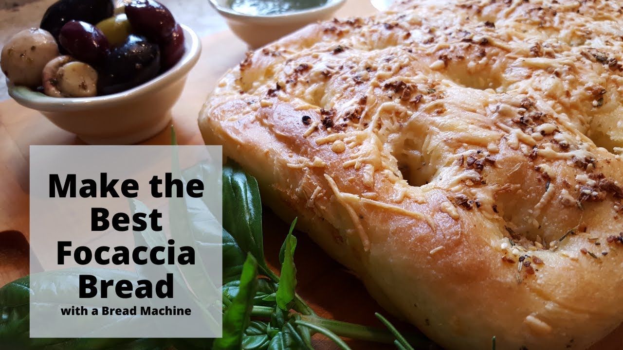 Easy Italian Focaccia Bread in a Bread Machine