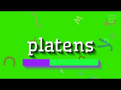 How to say "platens"! (High Quality Voices)