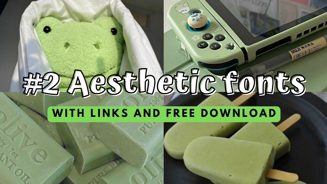 50 aesthetic fonts from dafont with links download | cheengu green theme | part 2