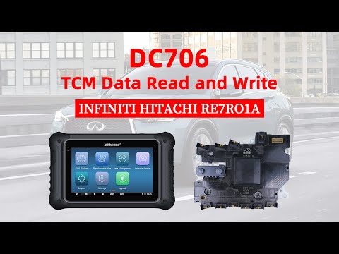DC706-INFINITI HITACHI RE7RO1A TCM Data Read and Write By Bench