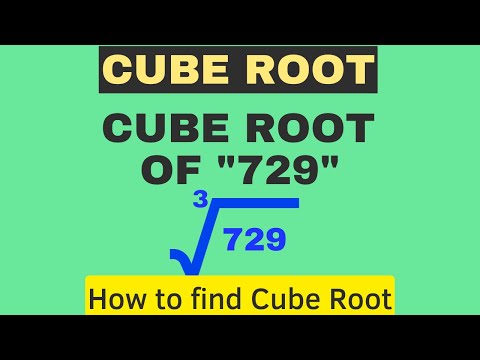 Cube root | how to find cube root | cube root of 729 #mathtricks #cuberoot #maths