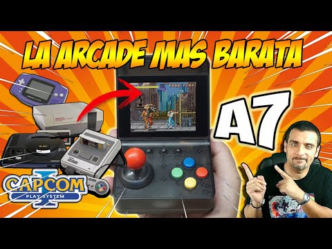 MINI ARCADE POWKIDDY A7. La arcade más barata de ALIEXPRESS.
