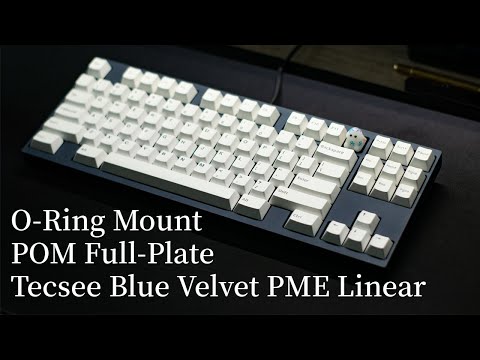 Maker Keyboards Scarlet TKL Prototype with Tecsee Blue Velvet PME Linear