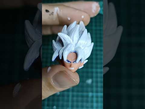Repaint of Goku Super Saiyan Blue Kaioken from the Dragon Ball Super Stars series with acrylics