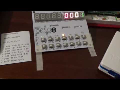 Micro pdp8 and PDP-8 emulator with blinkenlights and teletype sound ...