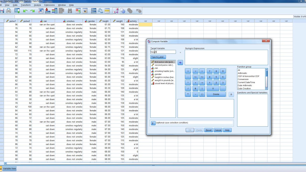 Computing a New Variable in SPSS
