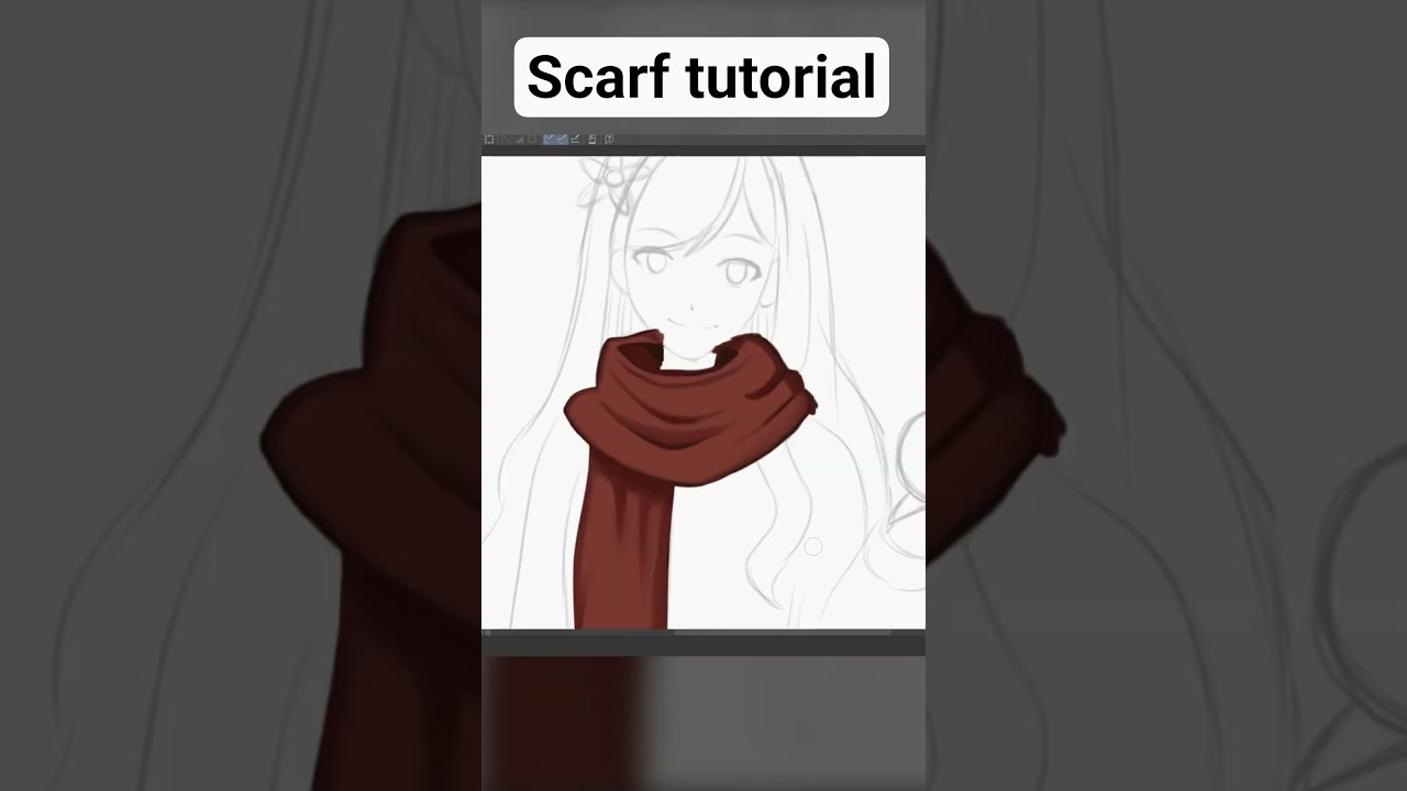 🧣 How to draw a scarf 🧣