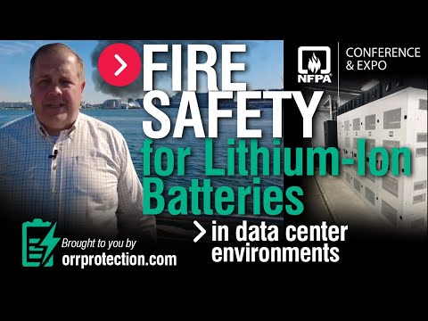 Fire Safety for Lithium-Ion Batteries in the Data Center