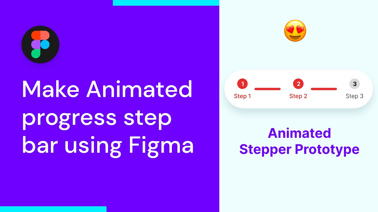 Make Animated progress step bar using Figma | Figma Tricks