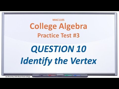 MAC1105 Practice Test #3: Q10 *ALTERNATIVE METHOD*