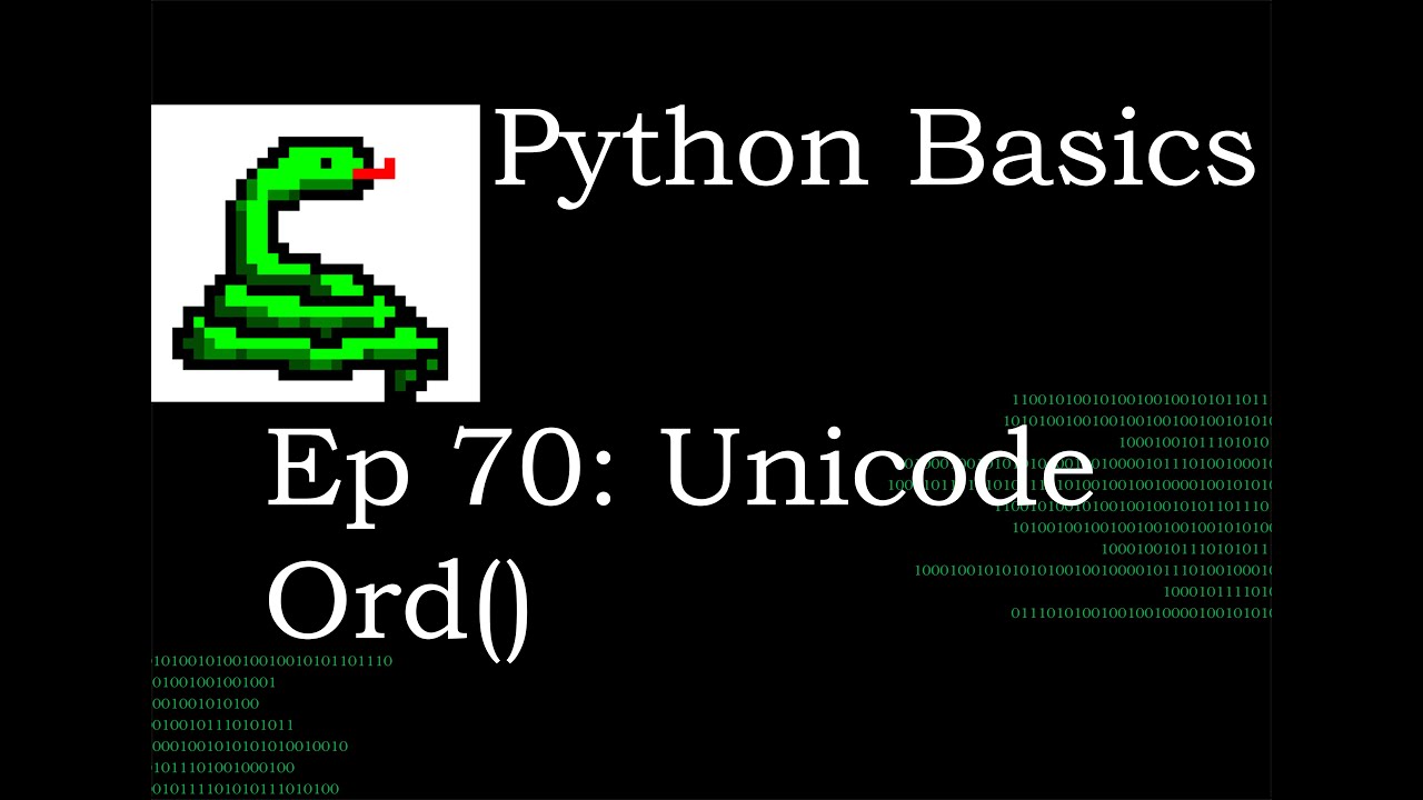 Python Basics Unicode