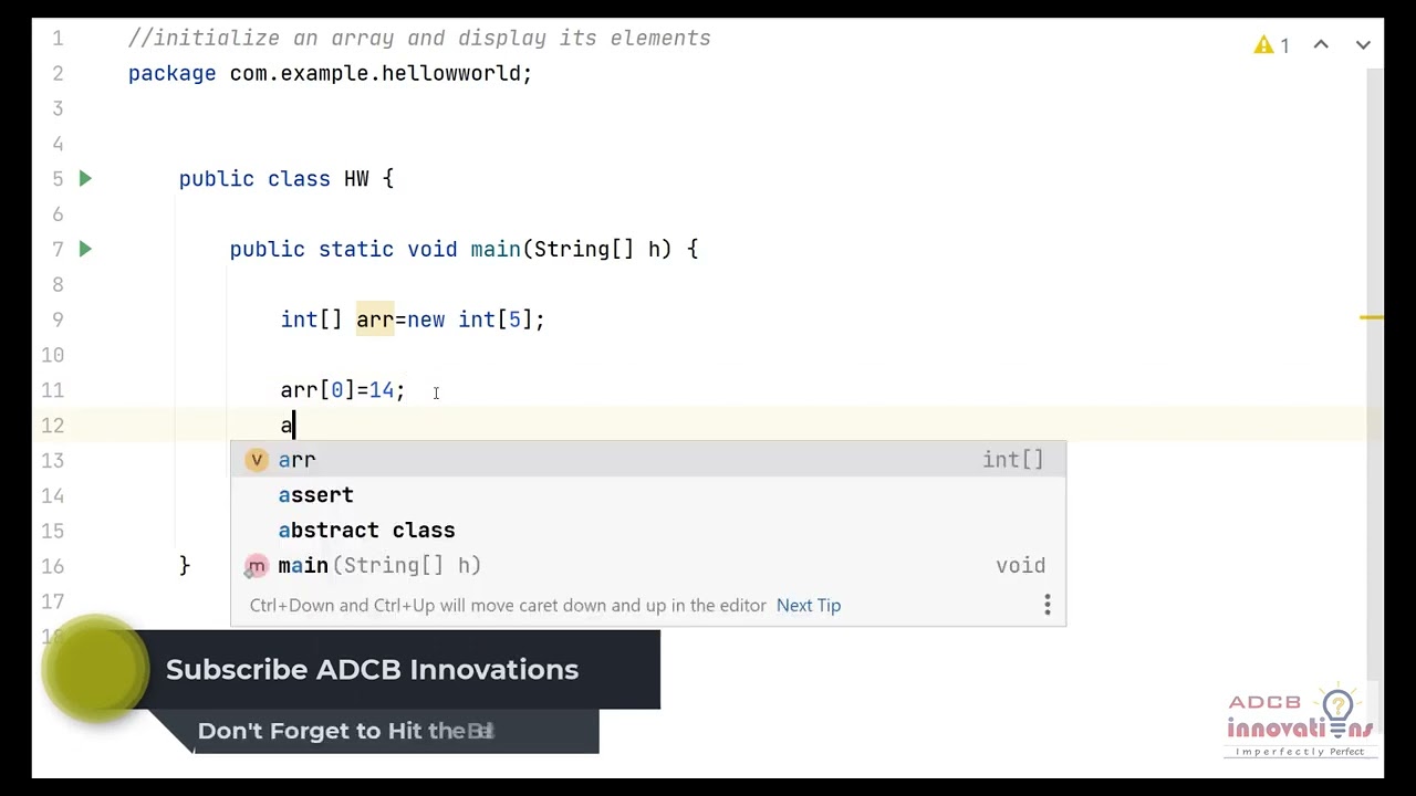 Initialize an Array using Java and Print its elements