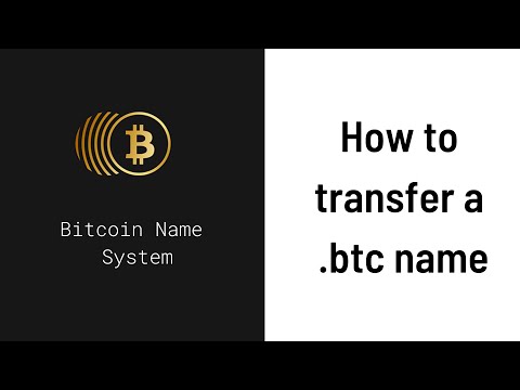 How to transfer a .btc name to another address
