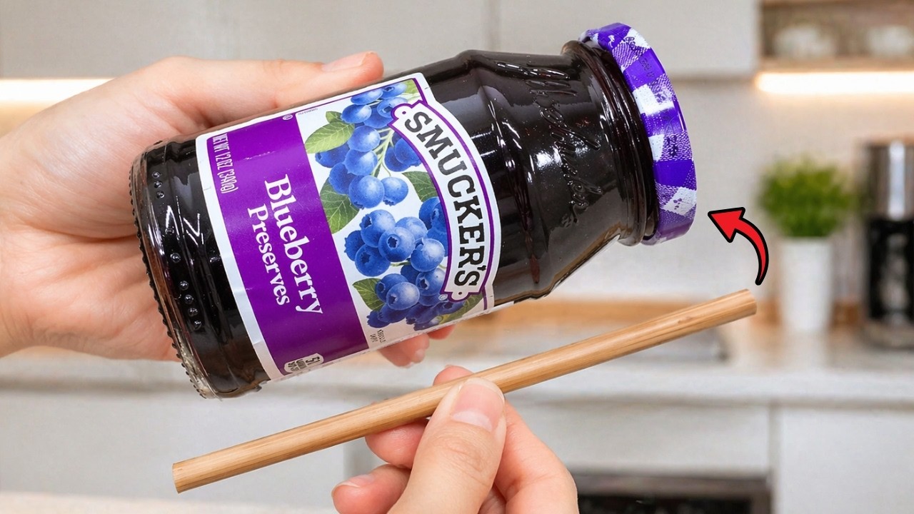 How to open a stuck jar lid in just one second!