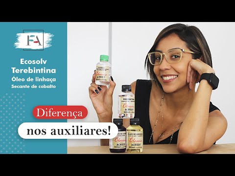 Diferença: secante de cobalto, terebintina, óleo de linhaça e ecosolv | Artesanato
