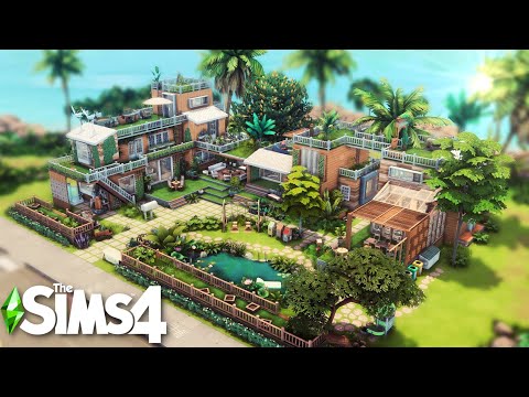 ♻️ECO APARTMENT COMPLEX ♻️|| || The Sims 4 Speed Build - NO CC