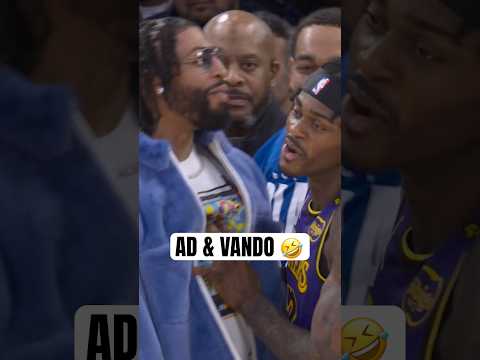 AD messing with Jarred Vanderbilt ๐