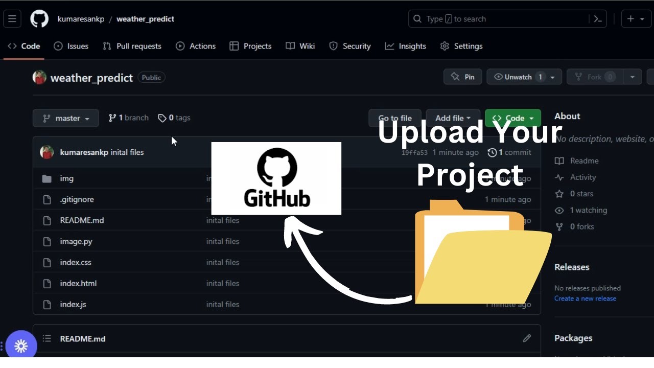 How To Add Project to Github in Command Line | Push Code to Github