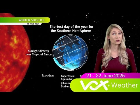 21 to 22 June 2025 | Vox Weather WEEKEND Forecast