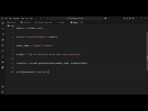 How to Download Ollama and Install Deepseek & llama AI Models and Run it in VSCode Using Python