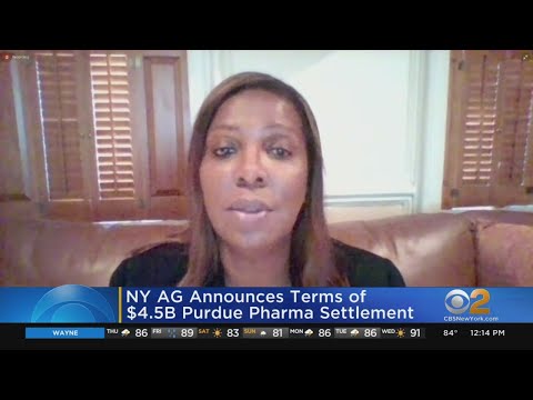 N.Y. AG James Announces $4.5 Billion Settlement With Purdue Pharma