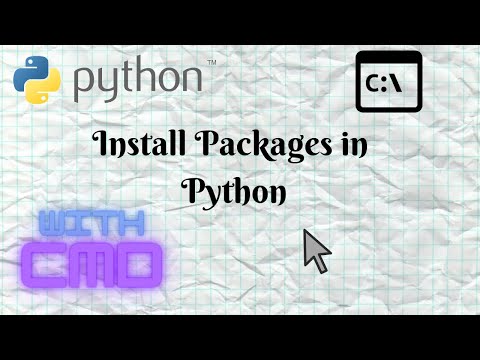 How to install Packages in Python |Command Prompt | Python Tutorial | English