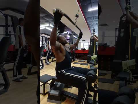 STRONG BACK #LateralPull #BackWorkout #FitnessMotivation #StrengthTraining"