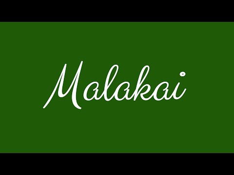 Learn how to Sign the Name Malakai Stylishly in Cursive Writing