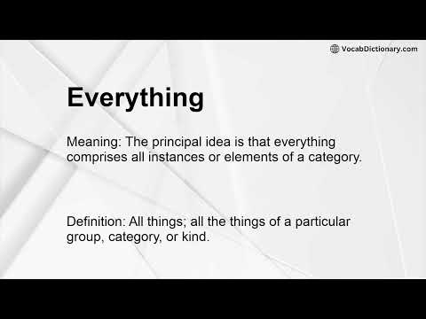 Everything Meaning