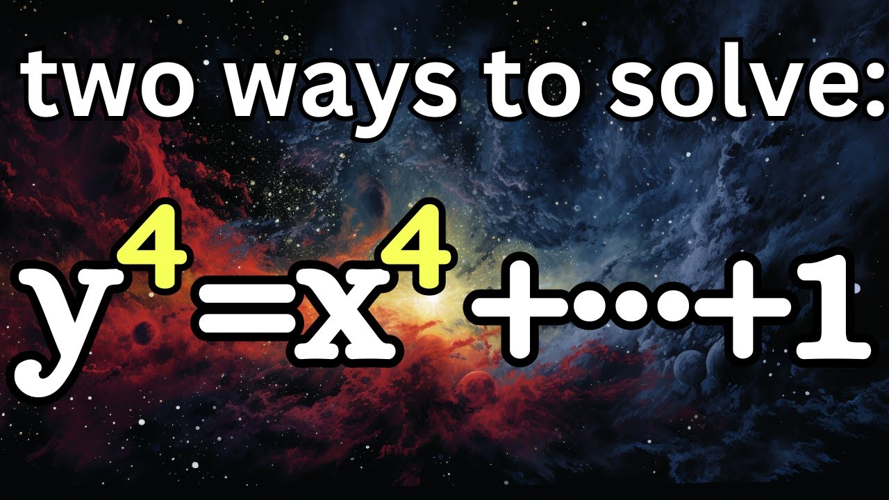 a nice integer polynomial equation