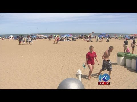 Red flag warnings at beaches
