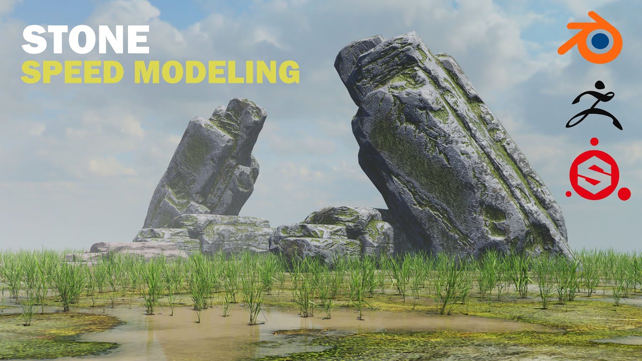 Modeling a Stone ( Speed Modeling )