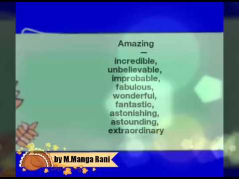 Synonyms for the 96 most commonly used words part 1
