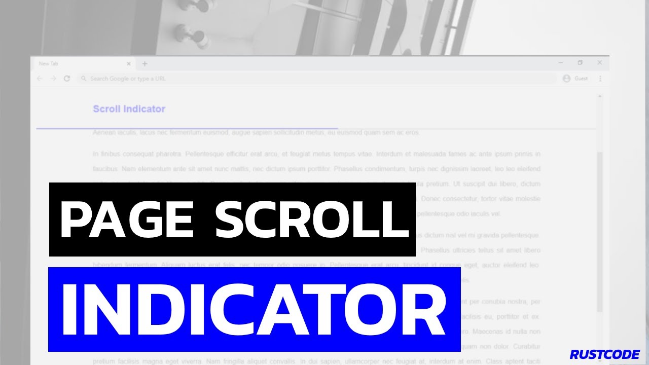 Page Scroll Progress Bar Design Using Html Css and Javascript | Page Scroll Indicator Using Js