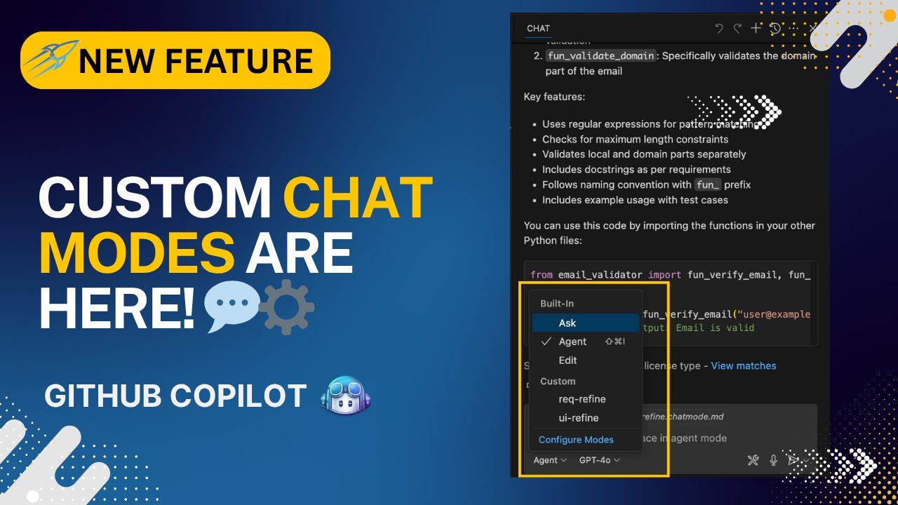 Unlock GitHub Copilot Superpowers: Create Custom Chat Modes!