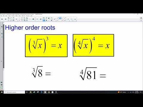 Lesson 62 - Square Roots, Higher Order Roots, and Evaluating Using Plus or Minus