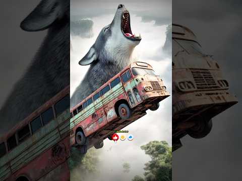 Natural Shorts: Mysterious Bus | Amazon Jungle Art #shorts #trending #ai