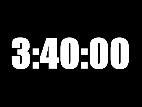 3 HOUR 40 MINUTE TIMER • 220 MINUTE COUNTDOWN TIMER ⏰ LOUD ALARM ⏰