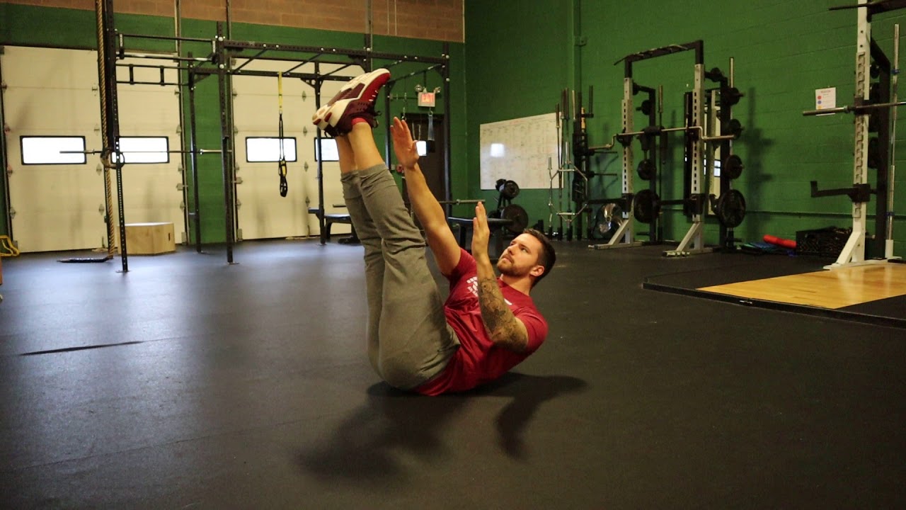 Alternating Toe Touch Crunch